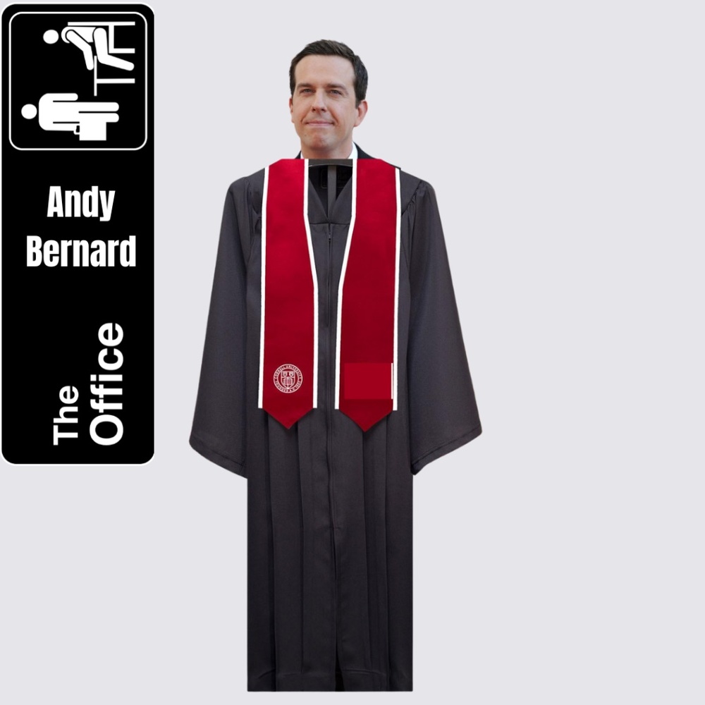 The Office Andy Bernard Cornell Grad Halloween Costume - Gem